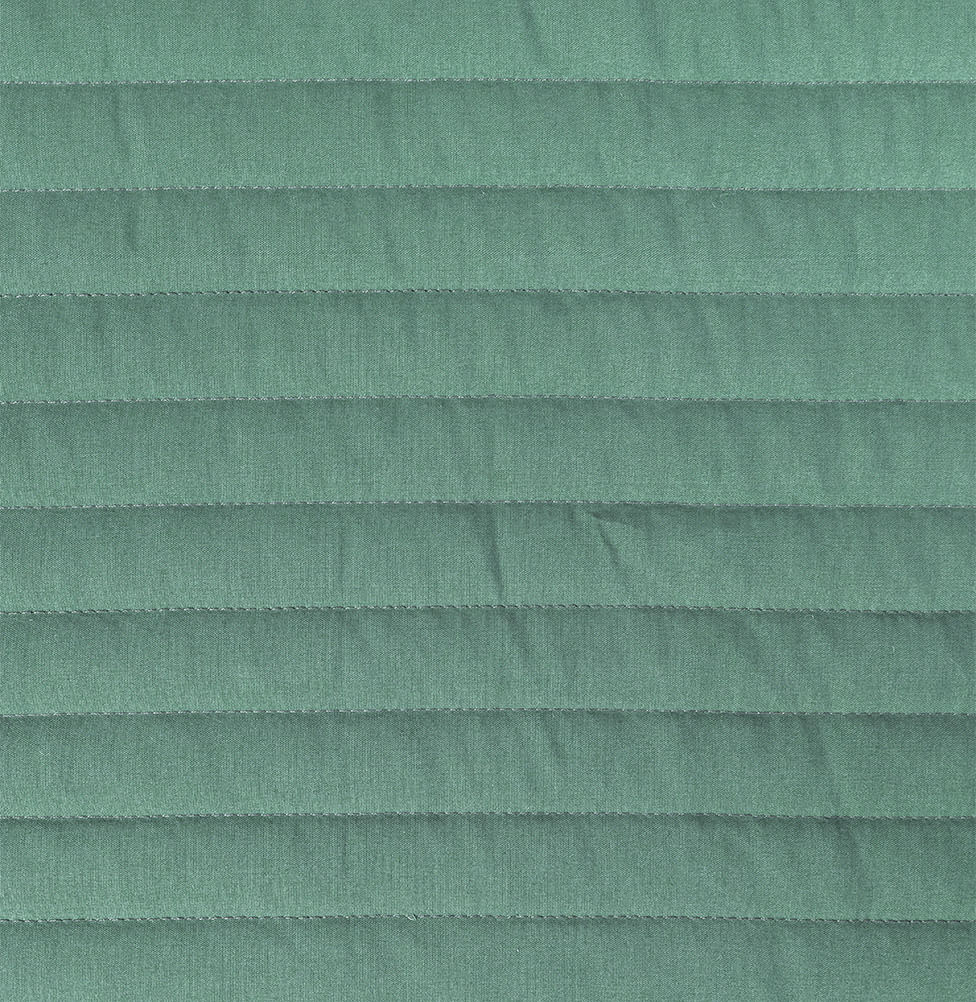 Colcha com Elástico para Berço Listra - Verde Seco